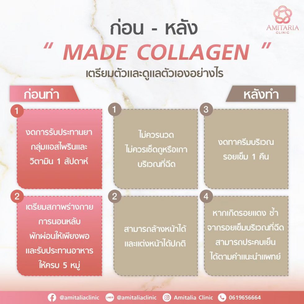 รักษาสิวด้วย Made Collagen ที่ Amitalia clinic - Amitalia clinic